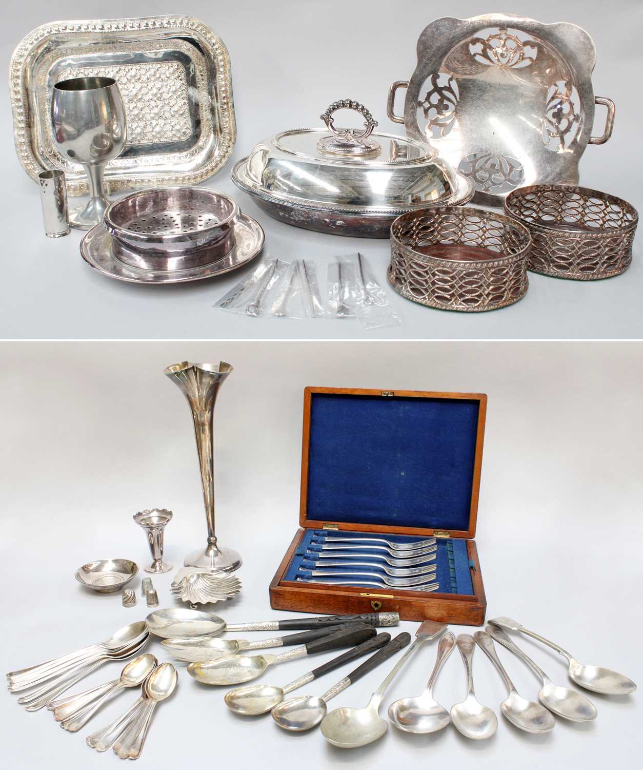 Lot 60 - A Collection of Assorted Silver and Silver