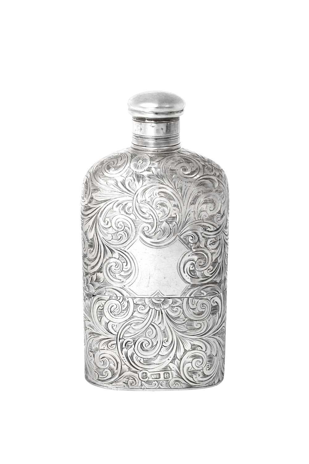 Lot 2324 - A Victorian Silver Spirit-Flask,
