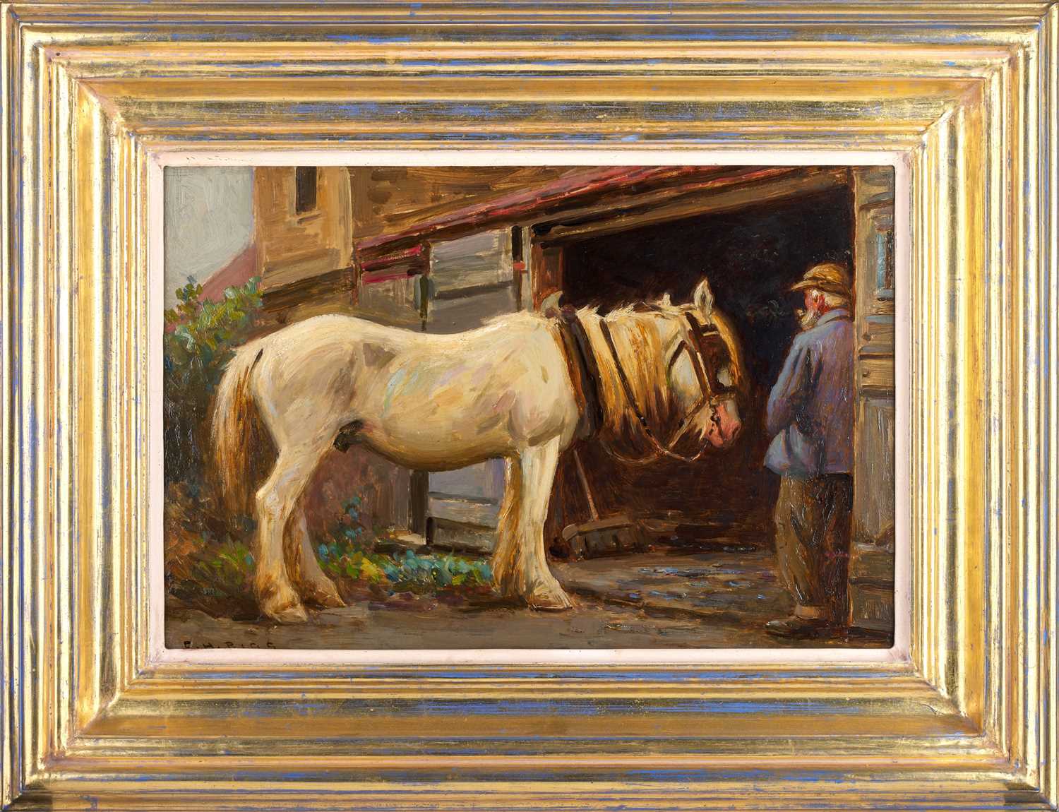 Lot 1078 - Ernest Higgins Rigg (1868-1947) Working