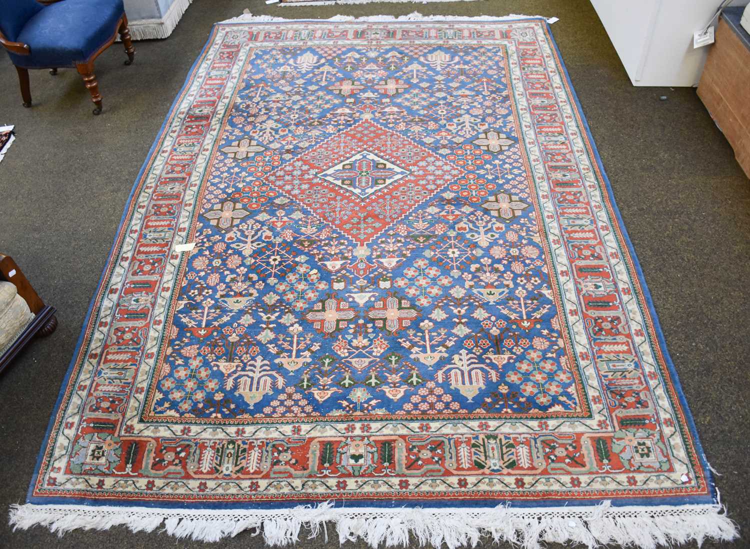 Lot 1270 - Indian Carpet of Joshagan Design, 287cm by