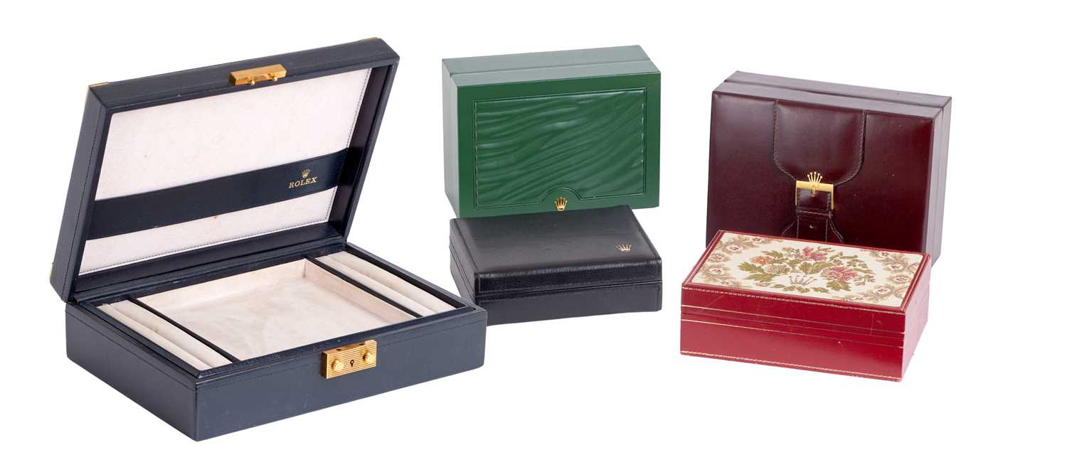 Lot 2432 - Four Rolex Wristwatch Boxes and a Rolex