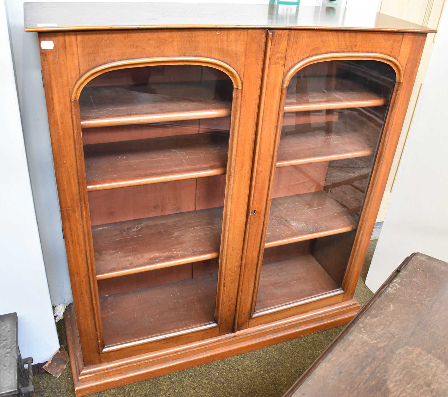 Lot 1253 - A Victorian Mahogany Bookcase Top, 112cm by