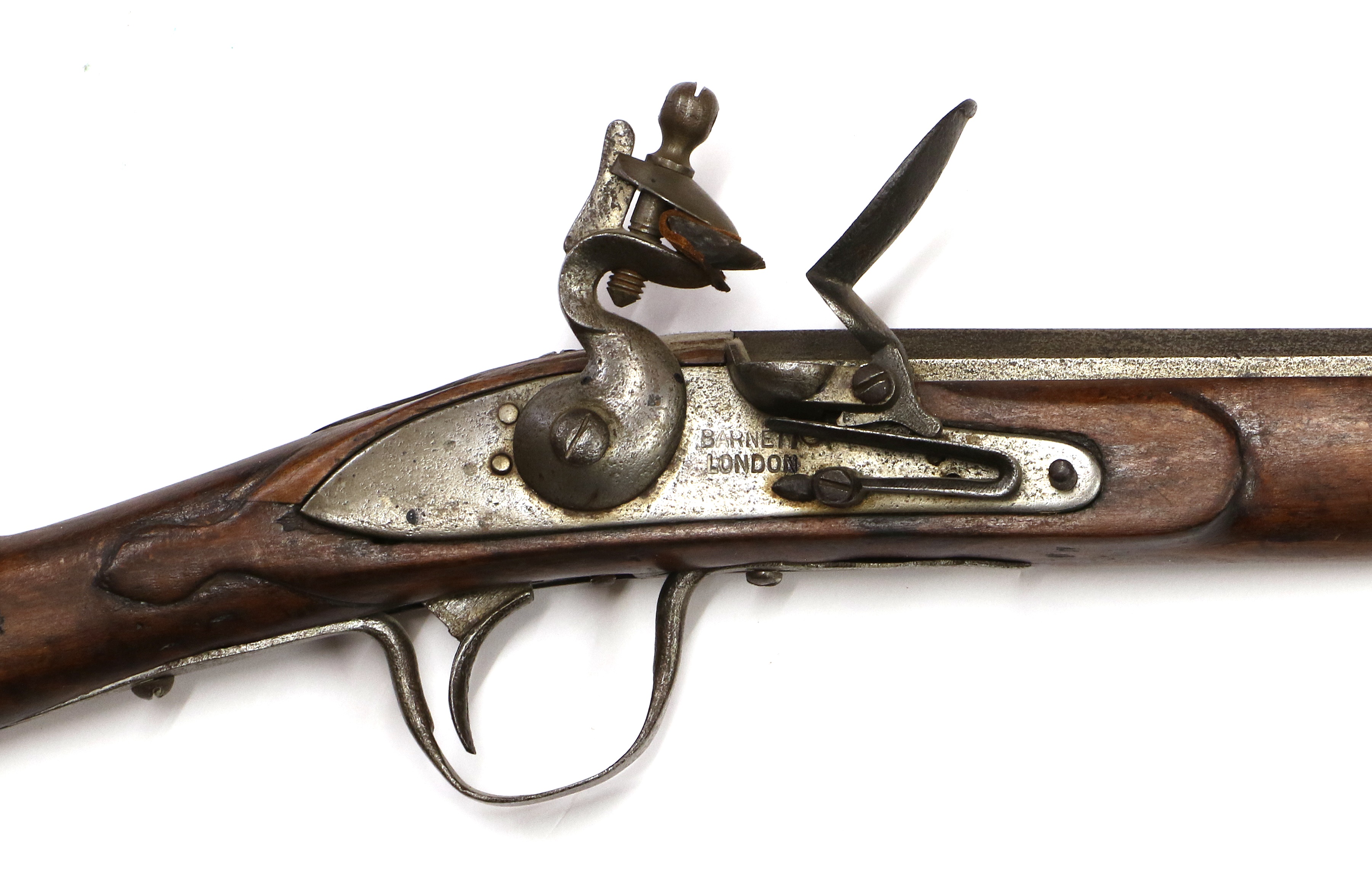 Lot 210 - A 19th Century Indian Sepoy Flintlock Musket,