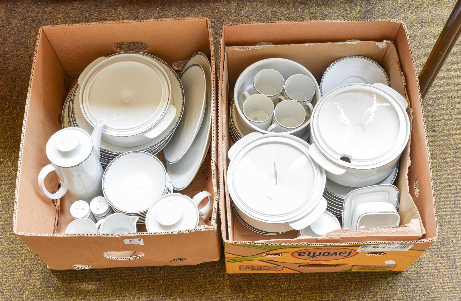 Lot 191 - A Thomas (Germany) Porcelain Part Tea,
