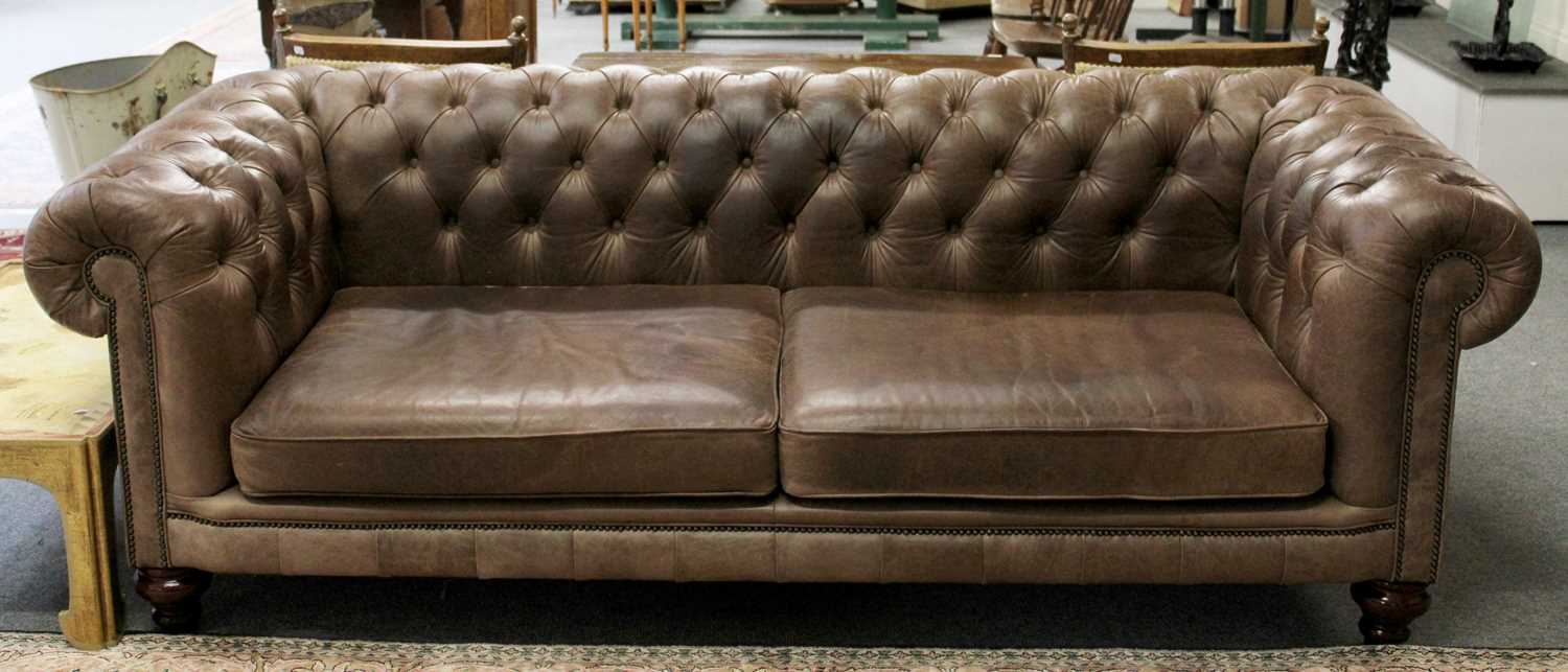 Lot 1033 - Distinctive Chesterfields: A Pair of