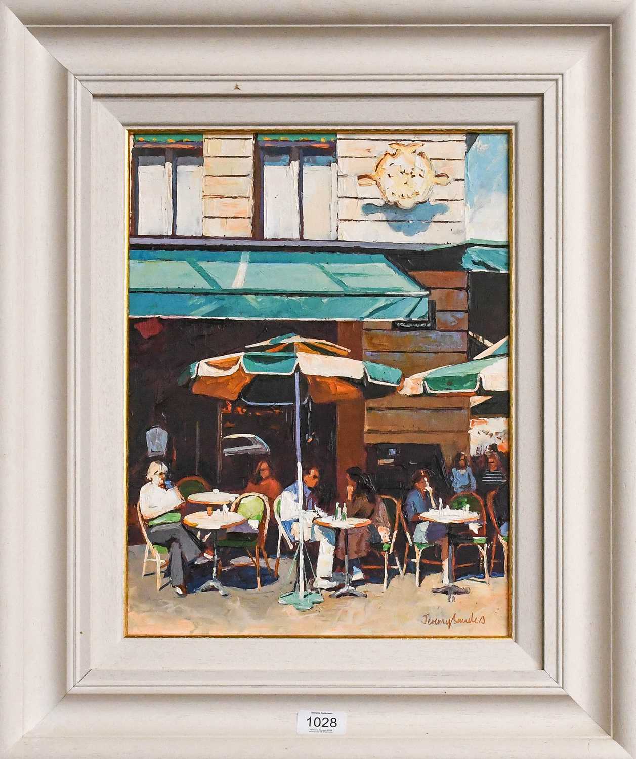 Lot 1028 - Jeremy Sanders (b.1969) Parisian cafe with