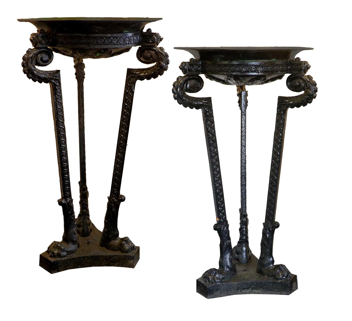Lot 369 - A Pair of 19th Century Cast Iron Braziers,