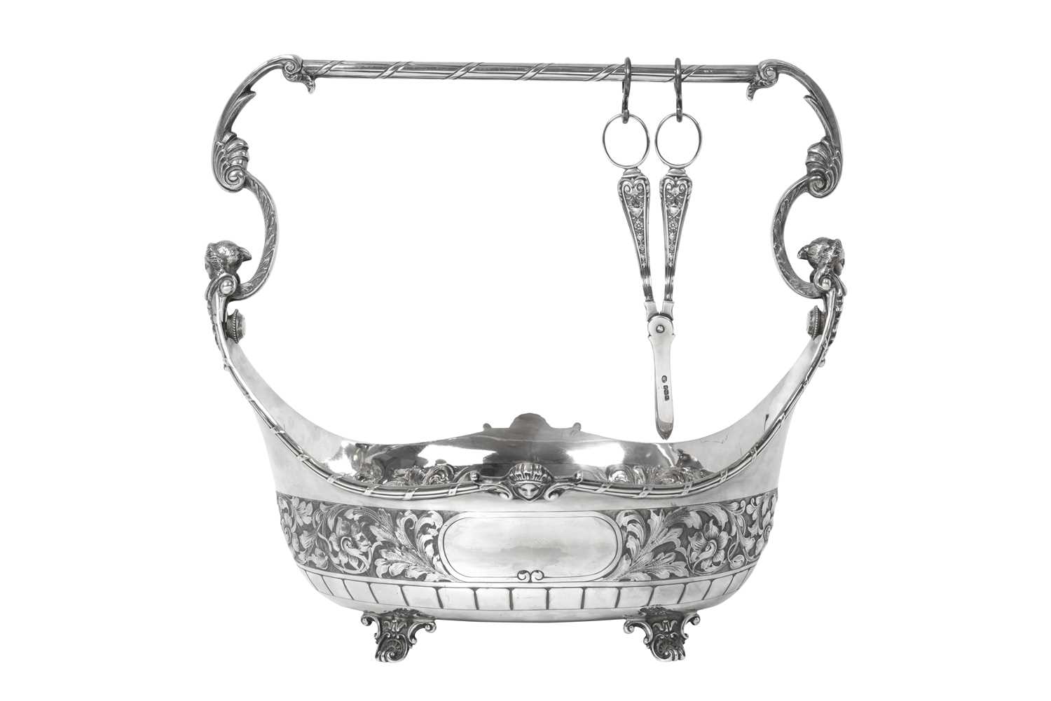 Lot 2111 - A Victorian Silver Fruit-Stand and Pair of