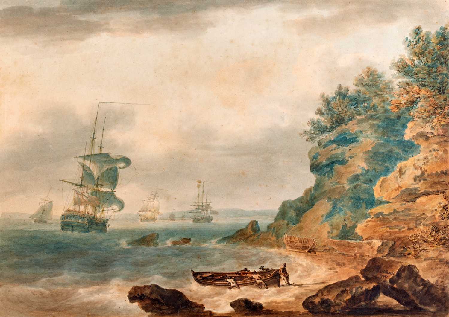 Lot 179 - Nicholas Pocock OWS (1740-1821) Naval