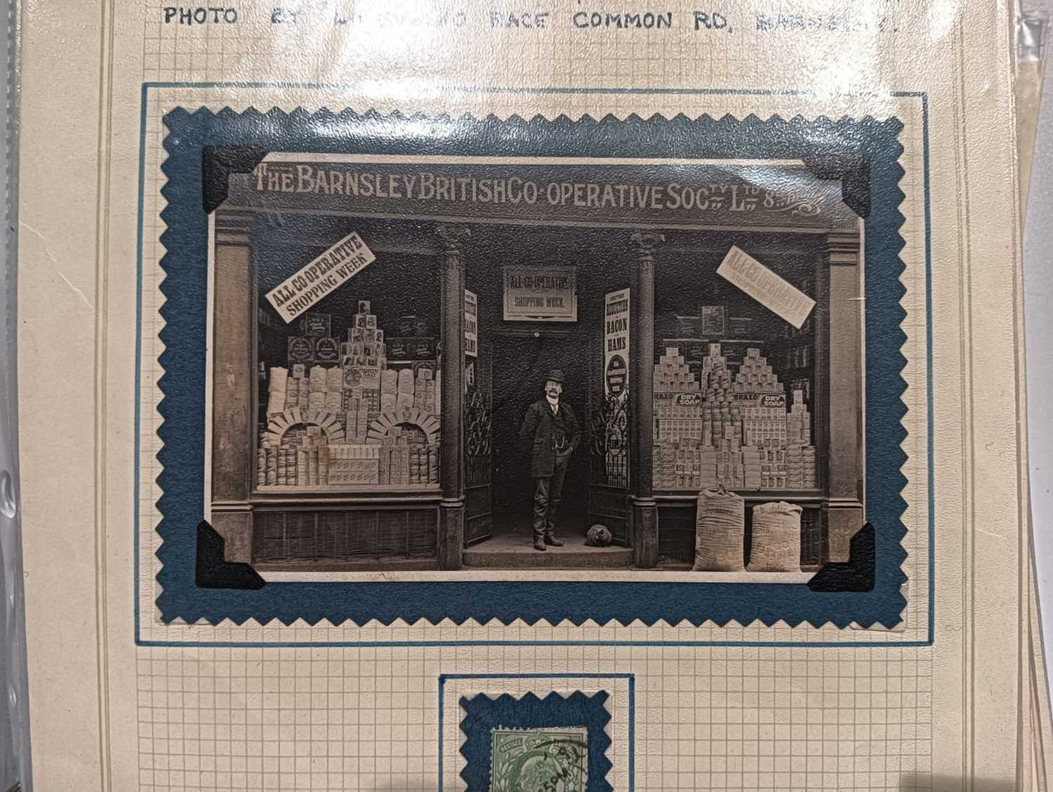 Lot 190 - A large clear plastic box containing packets