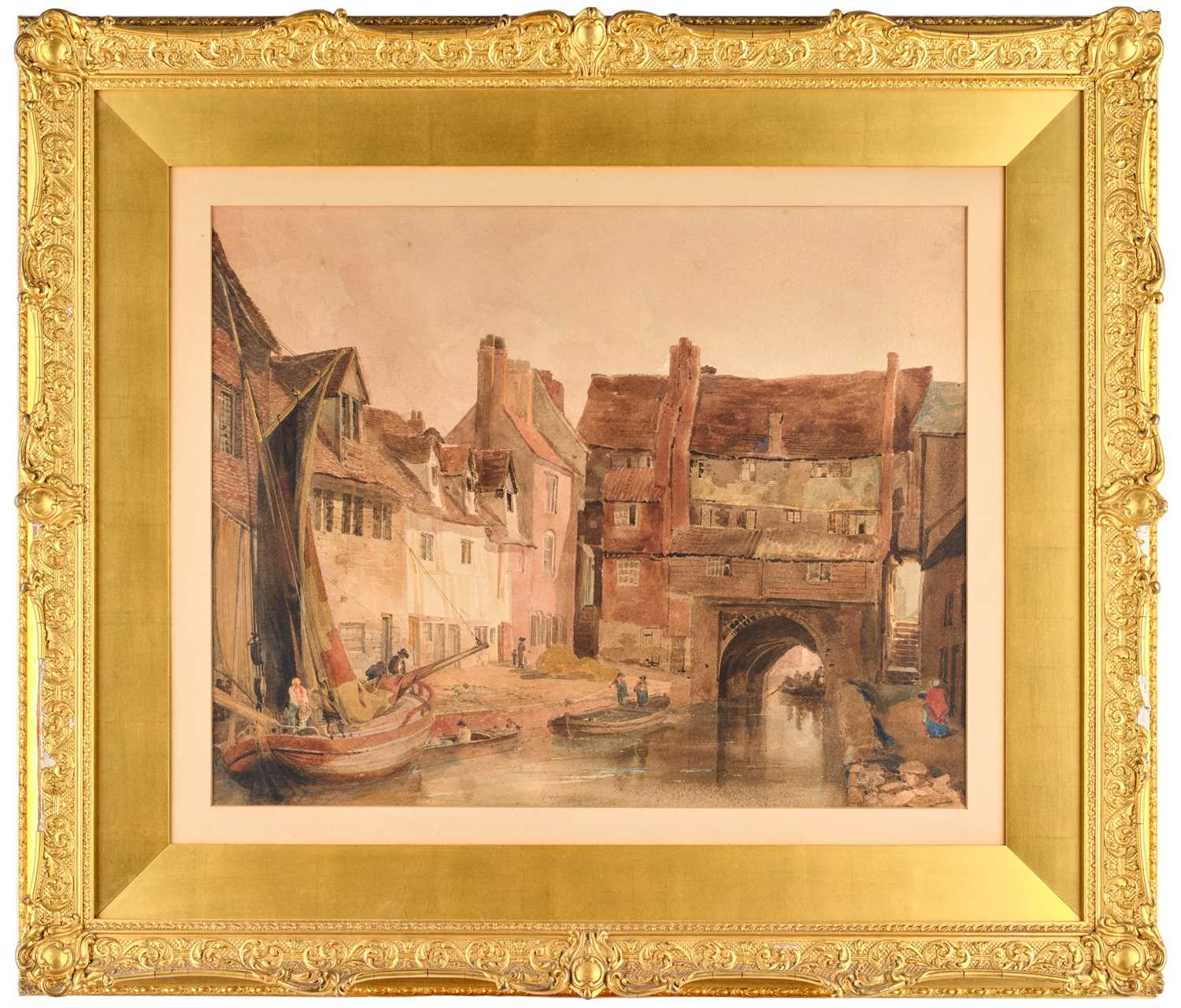 Lot 1019 - Peter de Wint OWS (1784-1849) "Old Cottages,