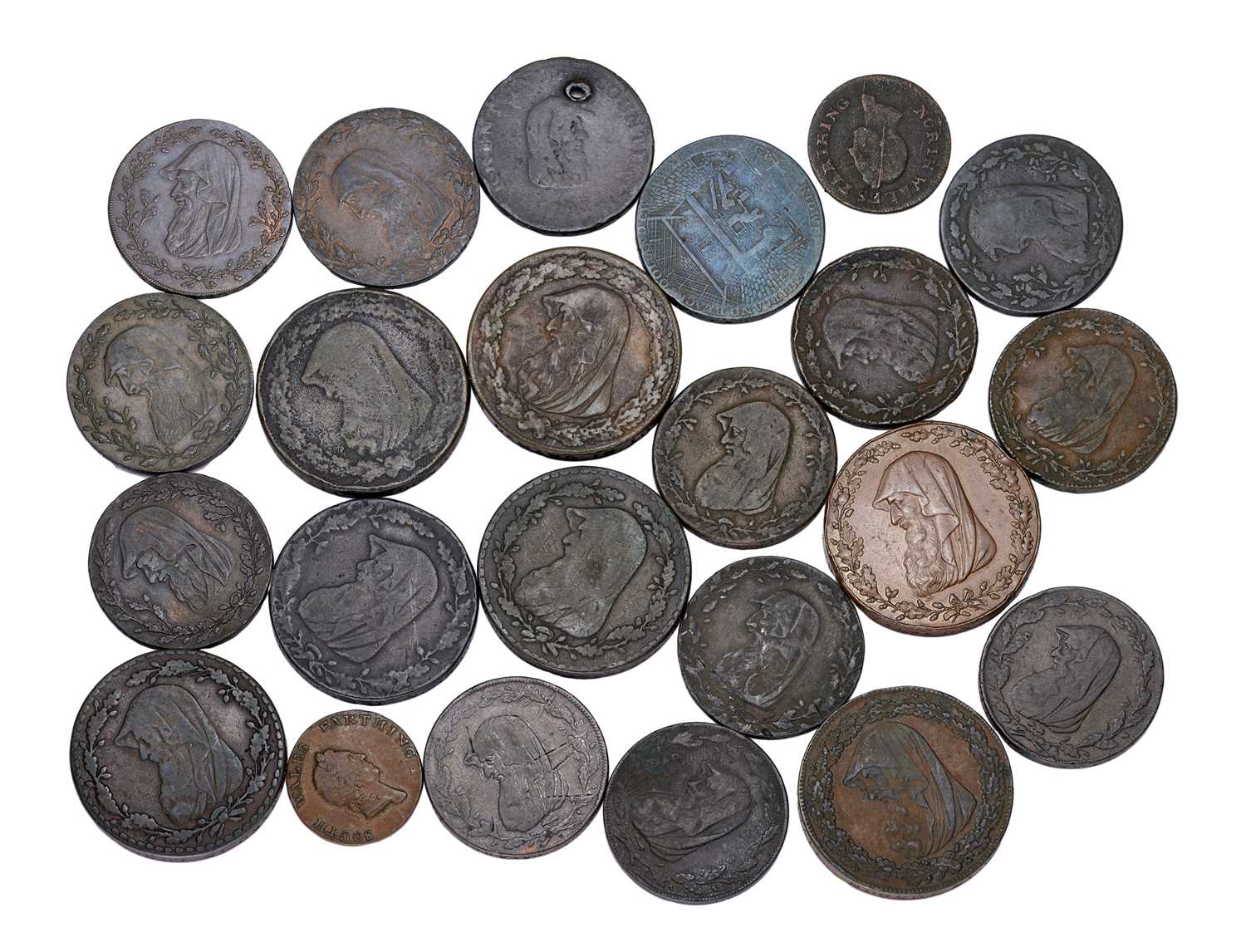 Lot 426 - Wales, 18th Century Tokens, 23 in total,