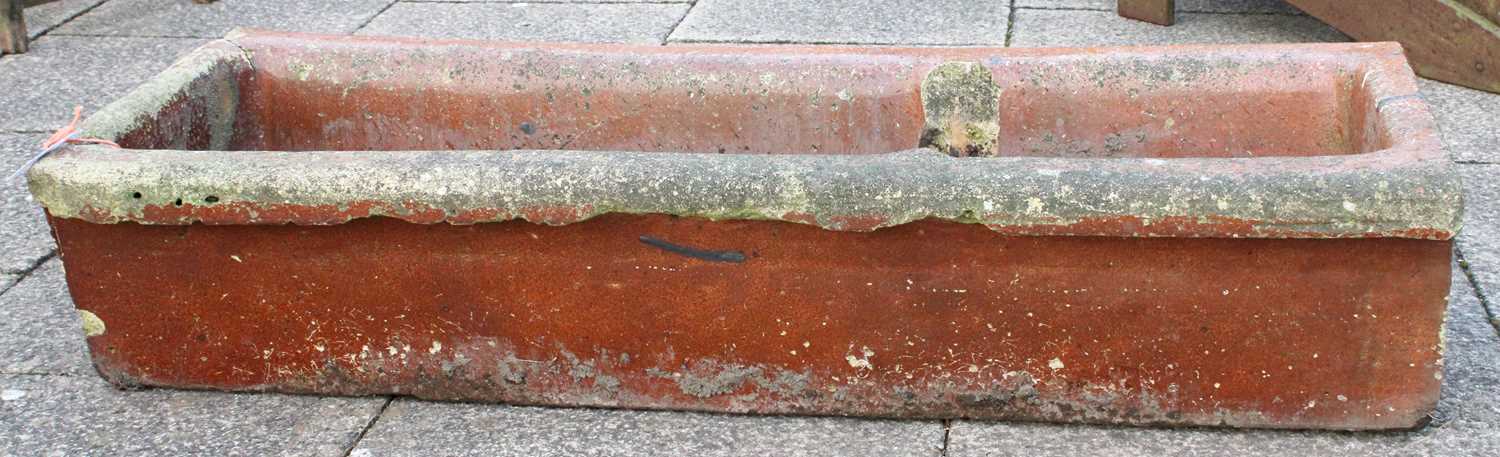 Lot 1291 - A Salt Glazed Stoneware Trough, of