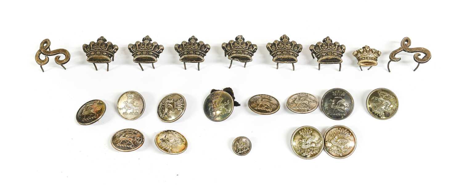 Lot 304 - Thirteen Various Livery Buttons, cast with