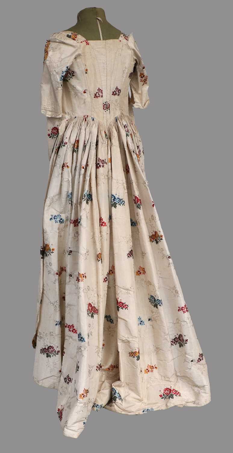 Lot 2251 - Late 18th Century Silk Open Robe, in cream