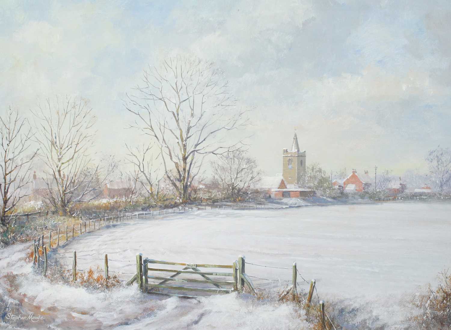 Lot 353 - Stephen Maude (20th Century) "Winter near