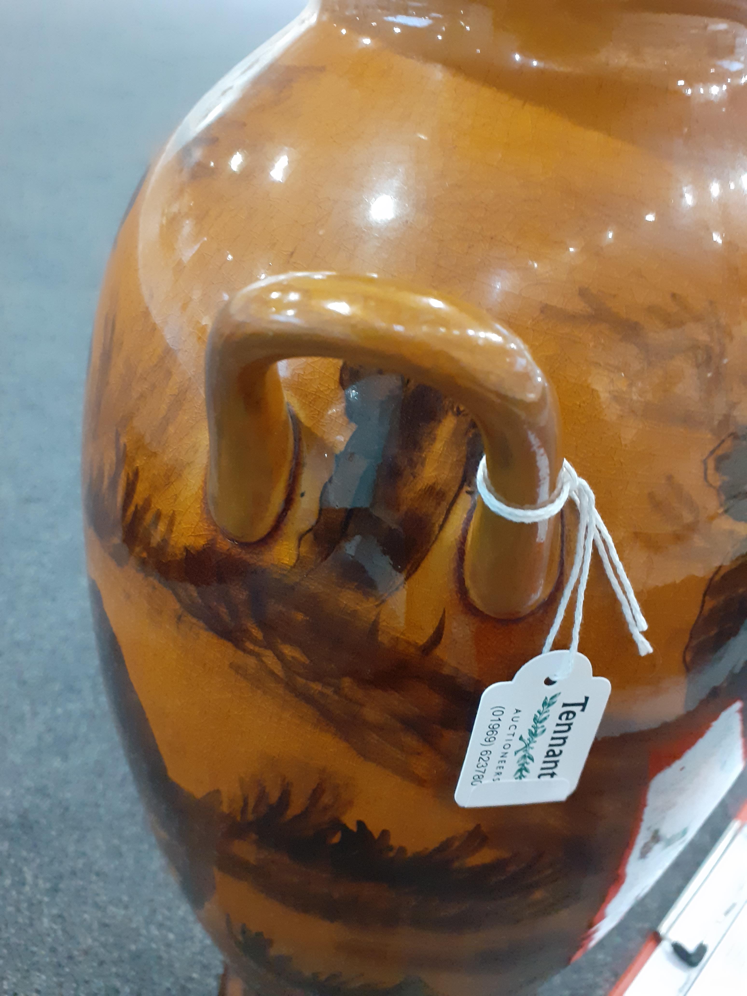 Lot 16 - A Linthorpe Pottery Twin-Handled Vase,