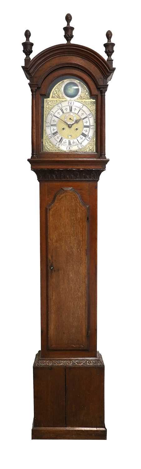 Lot 696 - An Oak Eight Day Longcase Clock, arch