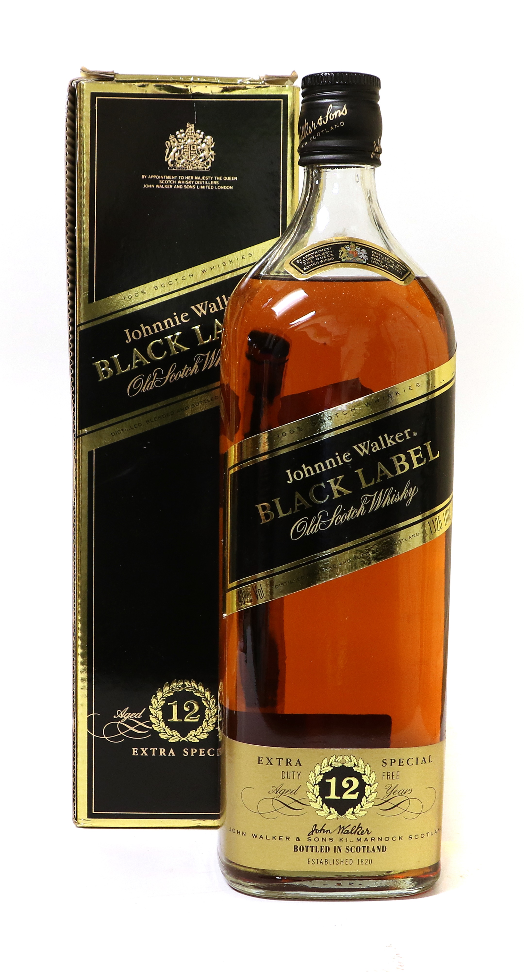 Lot 162 - Johnnie Walker Black Label Scotch Whisky,