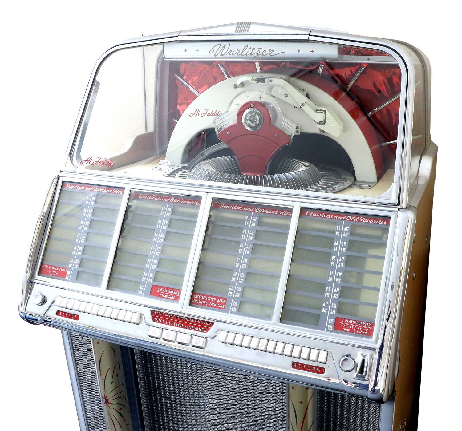 Lot 108 - A Classic Wurlitzer Model 1800 Jukebox