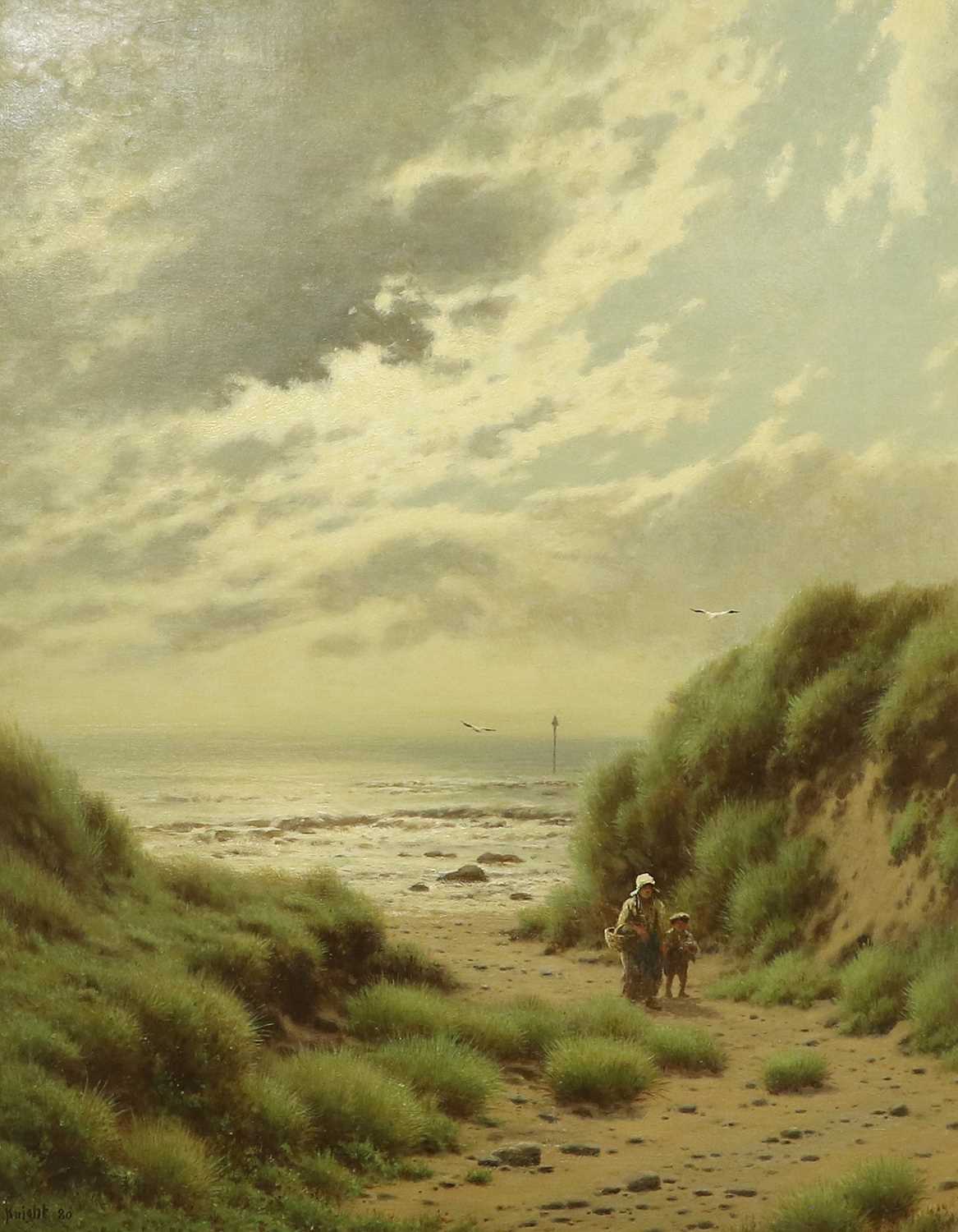 Lot 659 - Joseph Knight (1837-1909) Mother and child