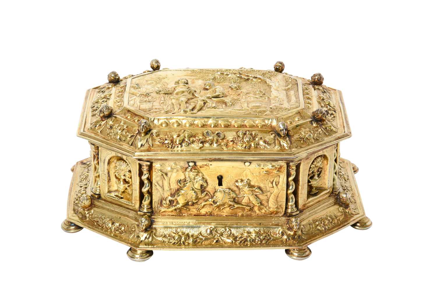 Lot 269 - A German Silver-Gilt Casket,