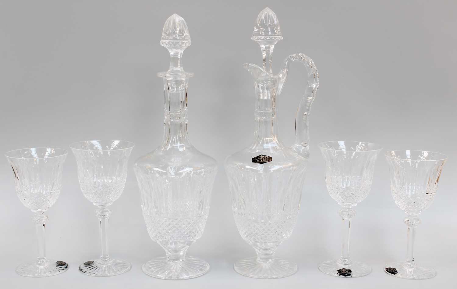 Lot 249 - A Suite of St Louis Glass, "Tommy" pattern,