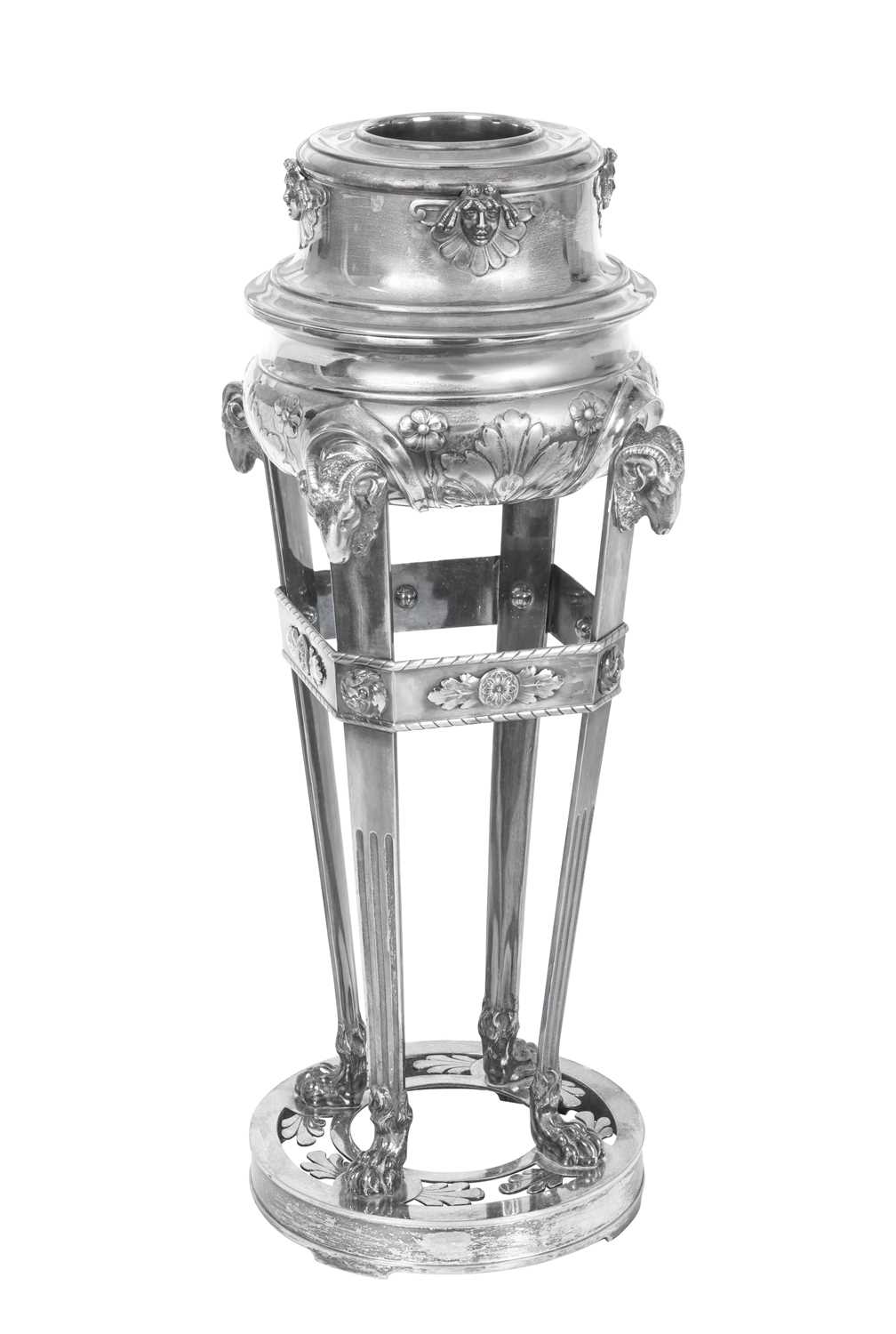 Lot 2259 - A German Silver Plate Wine-Cooler, Liner