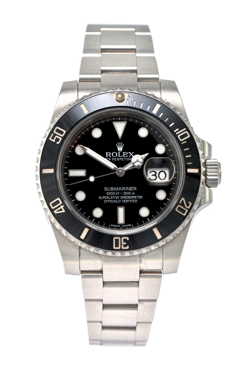Lot 2209 - Rolex: A Stainless Steel Automatic Calendar