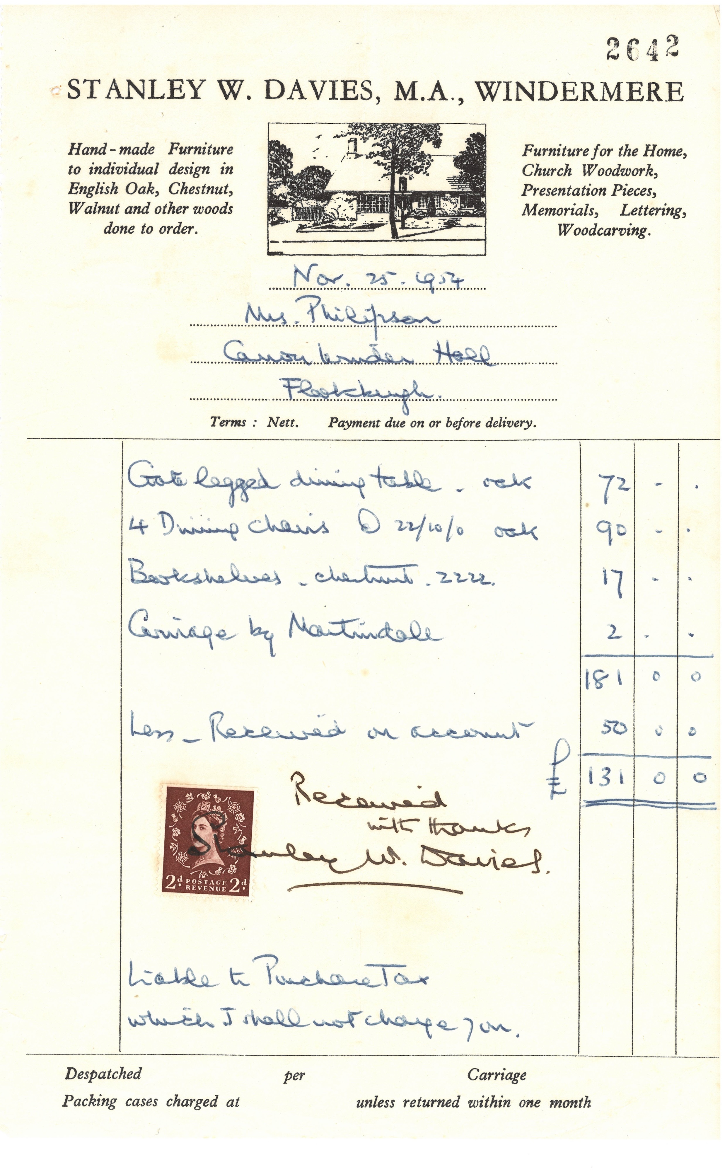 Lot 193 - Stanley Webb Davies (1894-1978) of