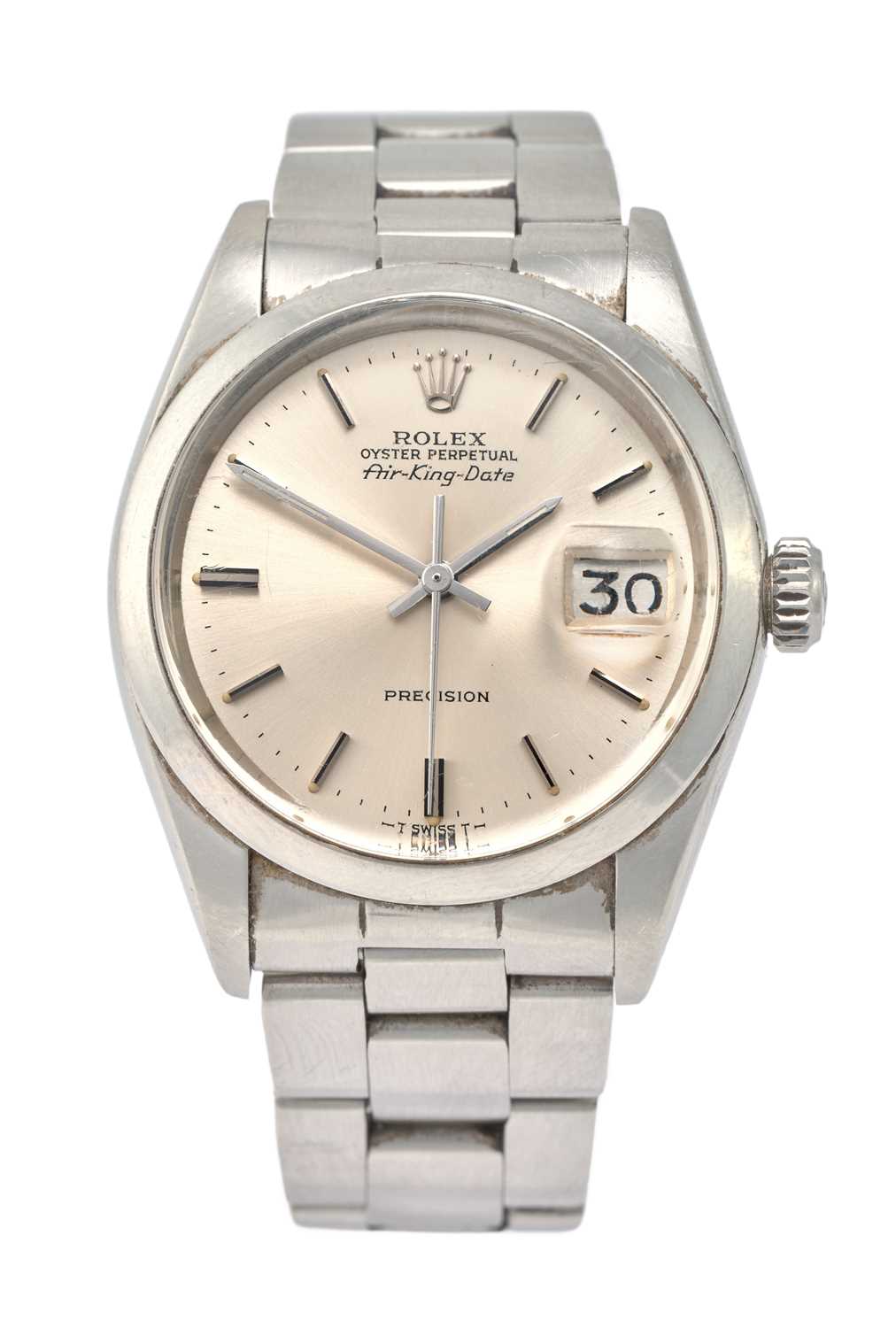 Lot 2182 - Rolex: A Stainless Steel Automatic Calendar