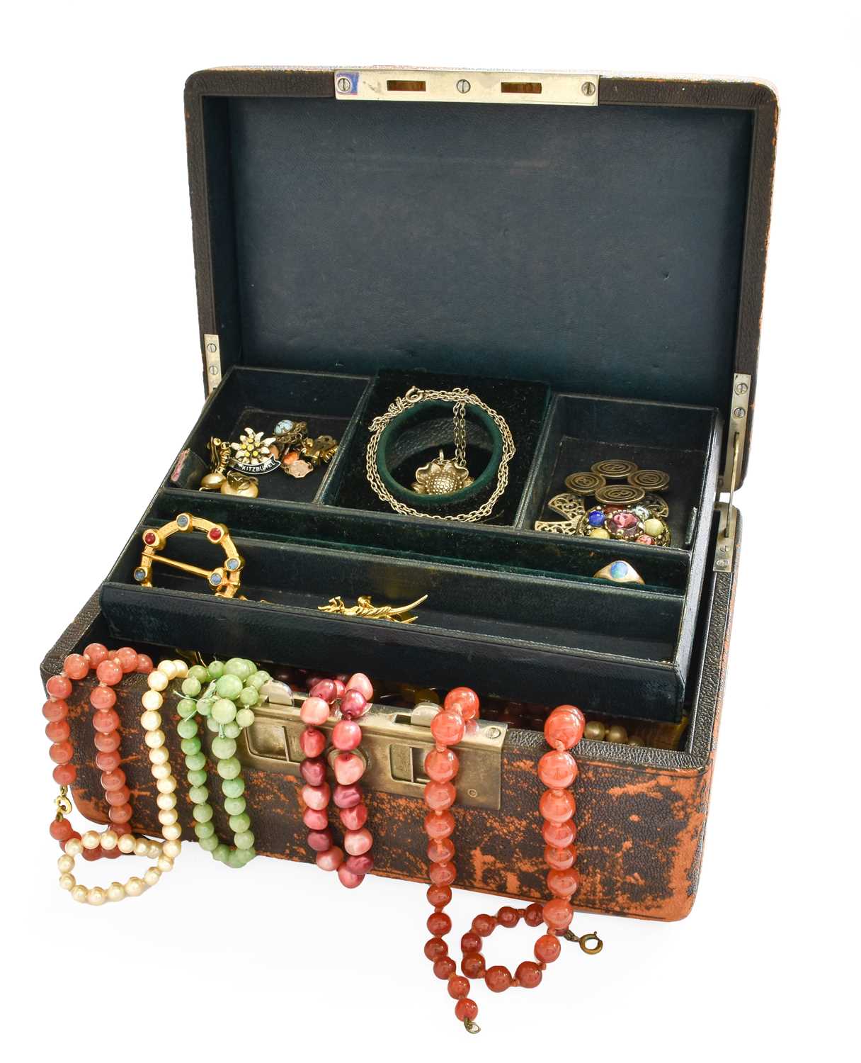 Lot 382 - A Silver Enamel Ring, by Charles Horner,