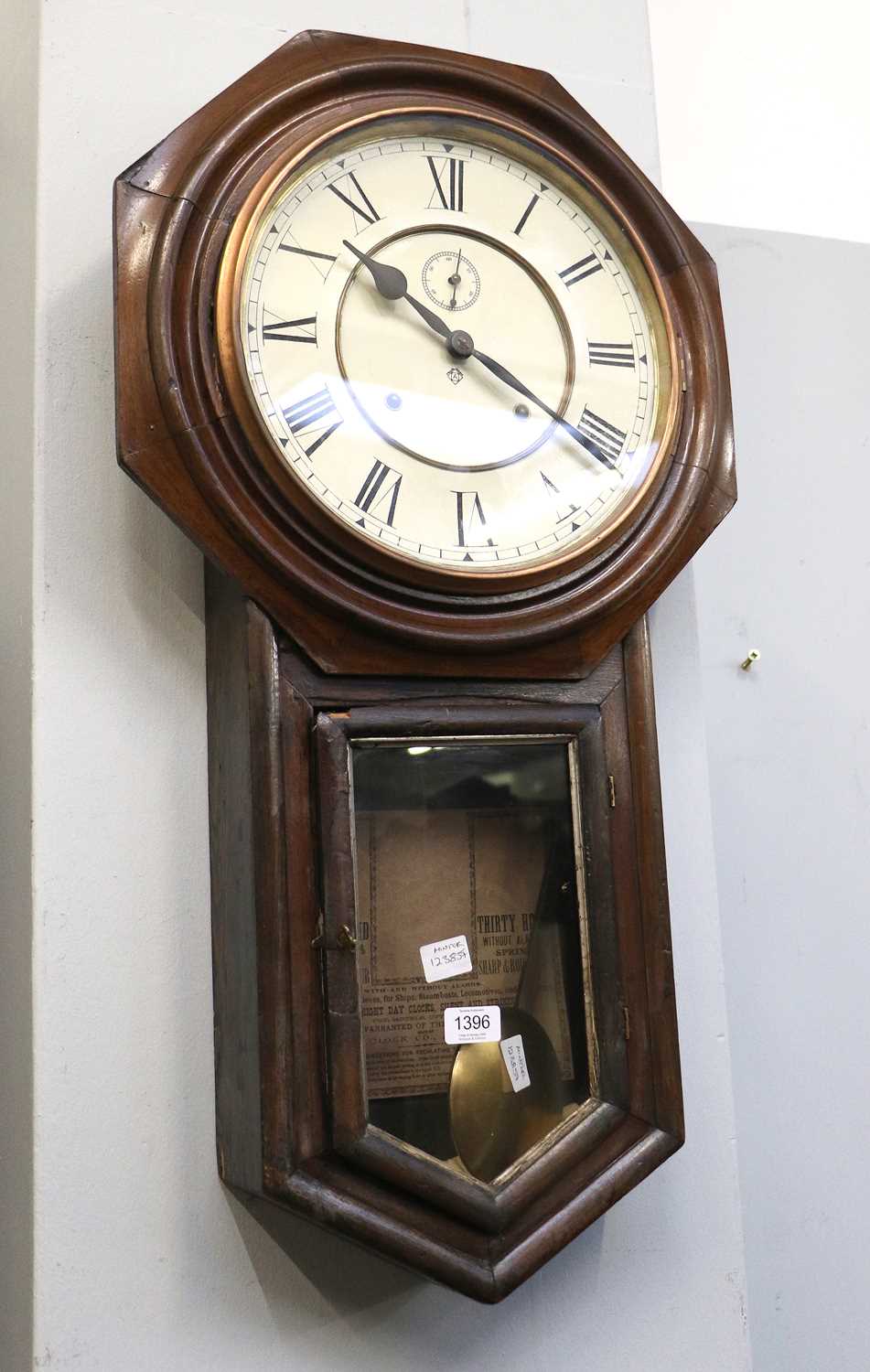 Lot 1396 - An American Ansonia Clock Co. Drop Dial