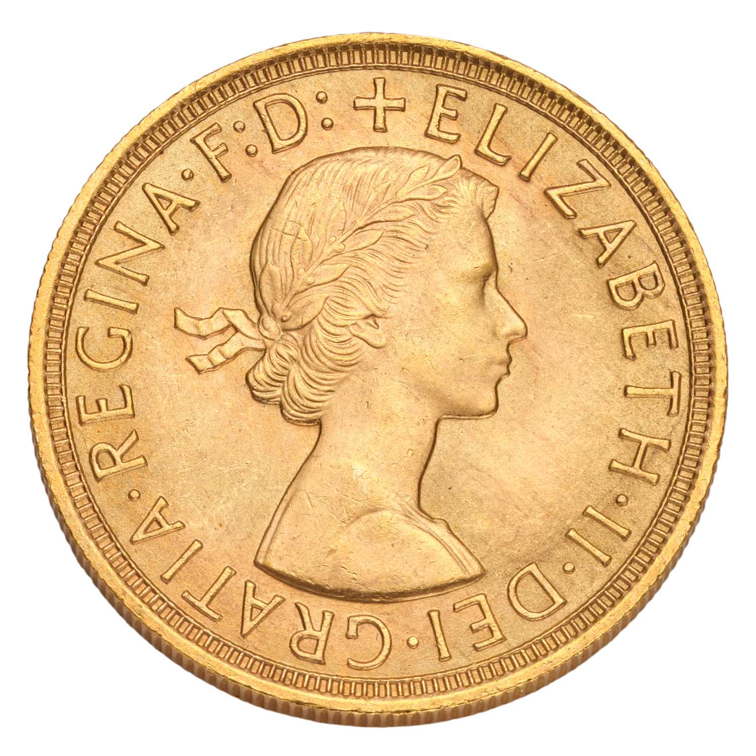 Lot 256 - Elizabeth II, Sovereign 1957; encapsulated