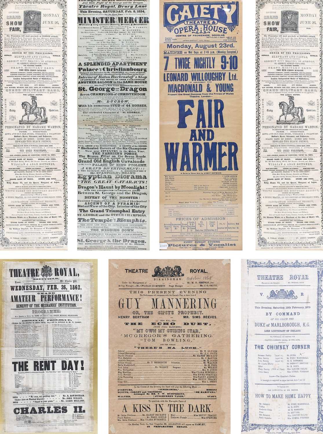 Lot 3194 - Victorian Theatre Posters