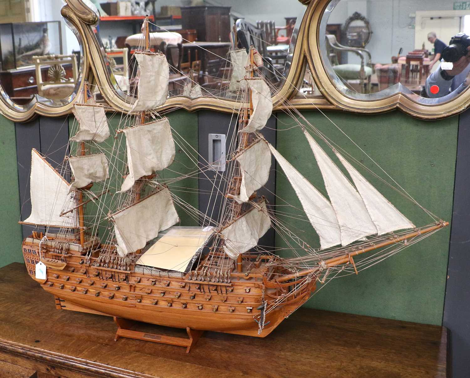 Lot 1246 - A 20th Century Model of HMS Victory in Full