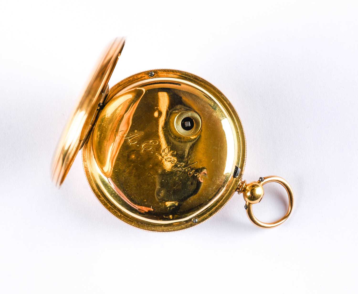 Lot 2345 - An 18 Carat Gold Open Faced Pocket Watch,