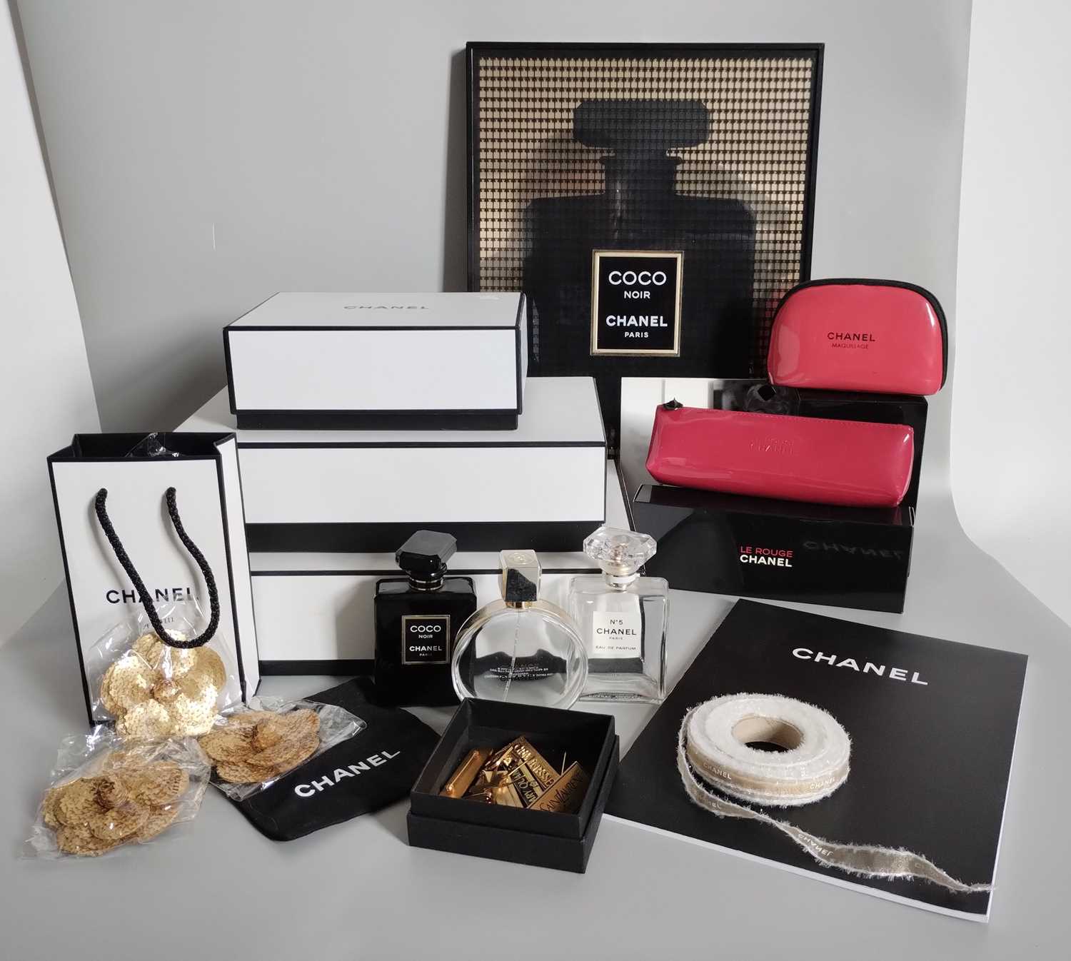 Lot 1015 - Chanel Parfums Display Items and Ephemera,