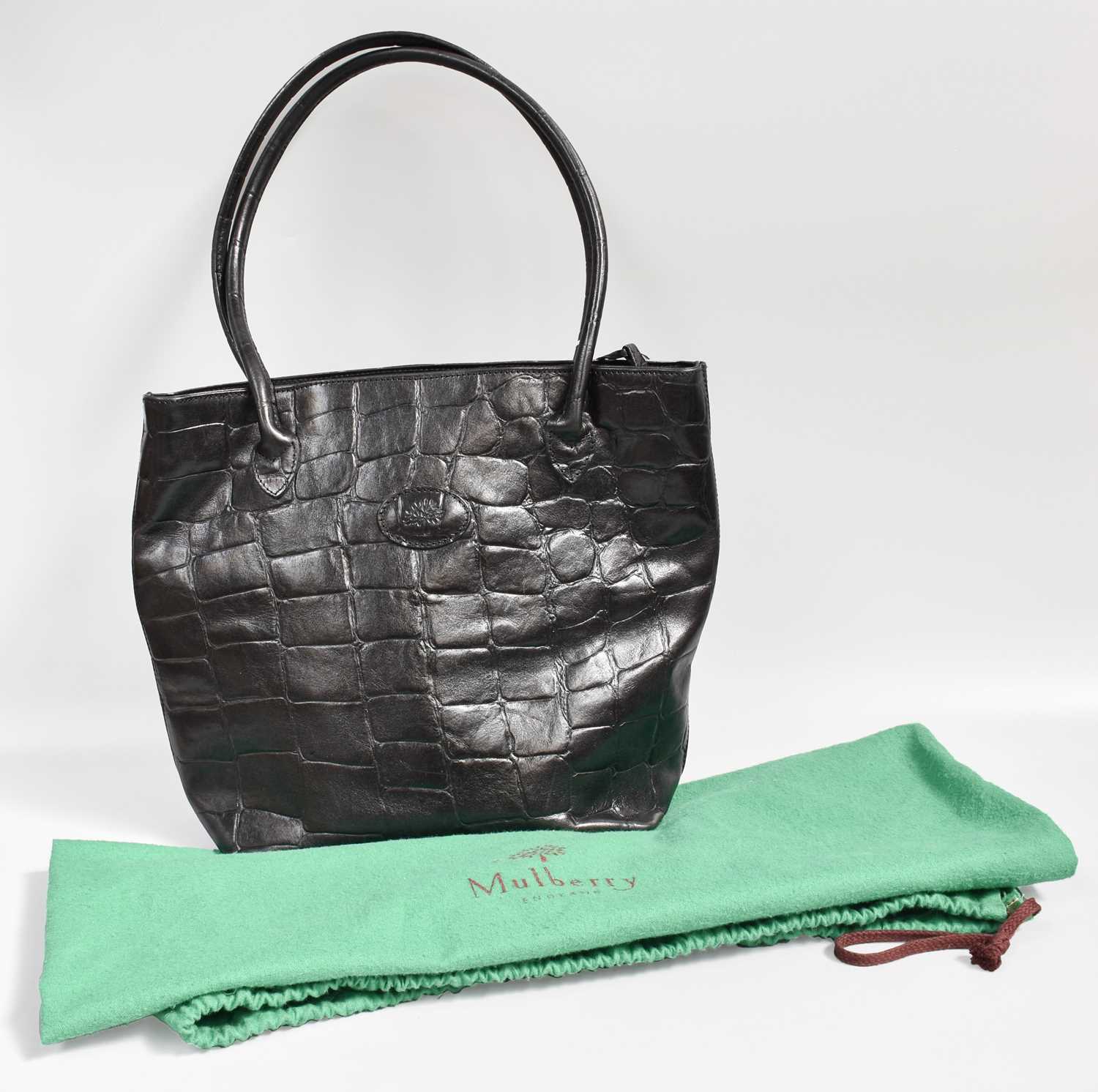 Lot 1089 - A Black Congo Leather Mulberry Hoxton