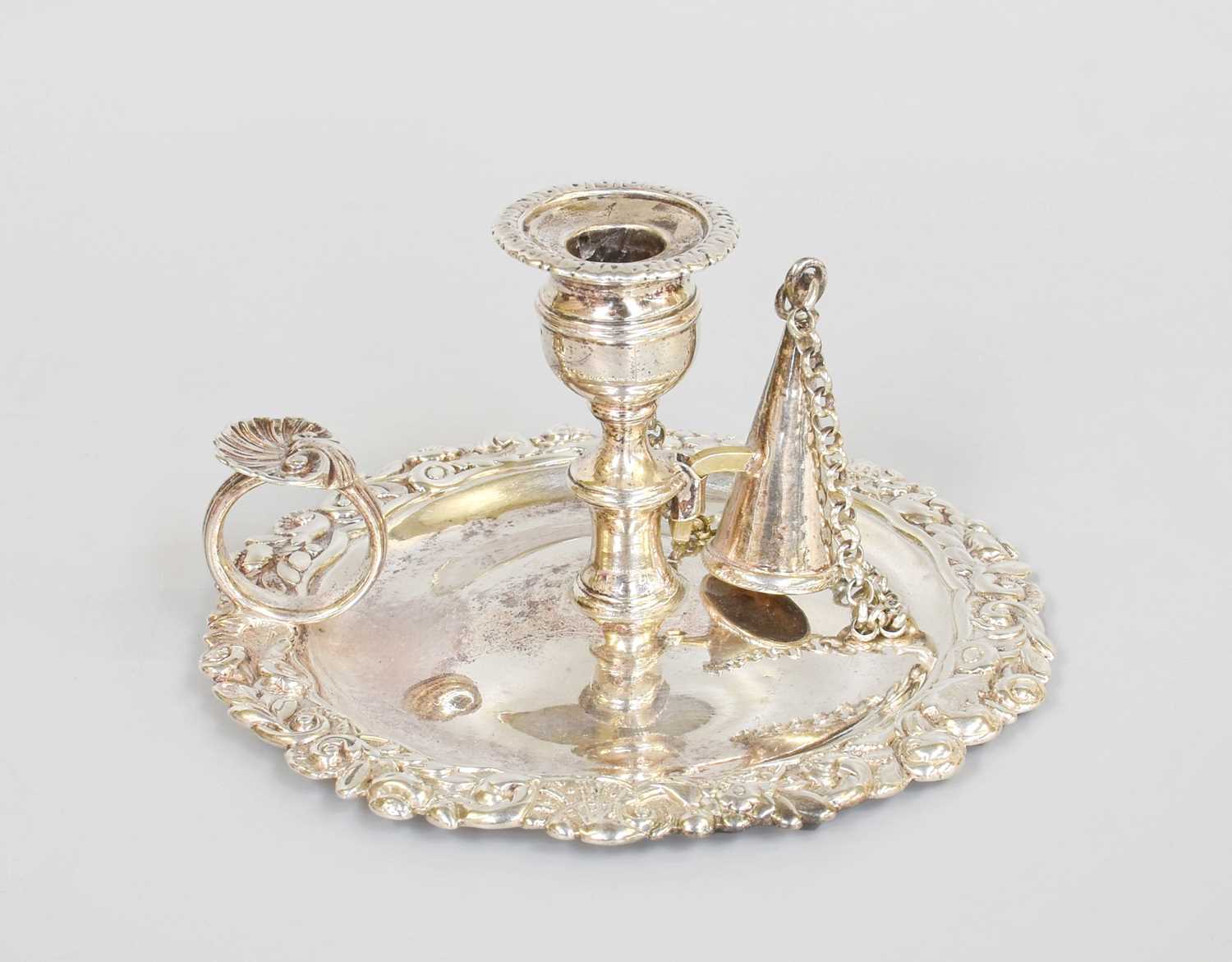 Lot 106 - A George IV Silver Chamber-Candlestick, by