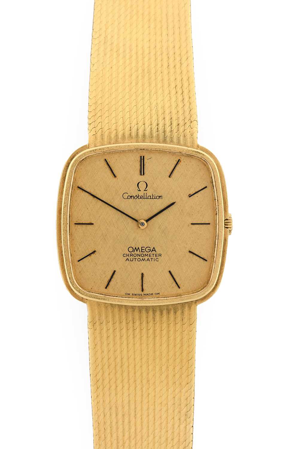 Lot 2129 - Omega: An 18 Carat Gold Automatic