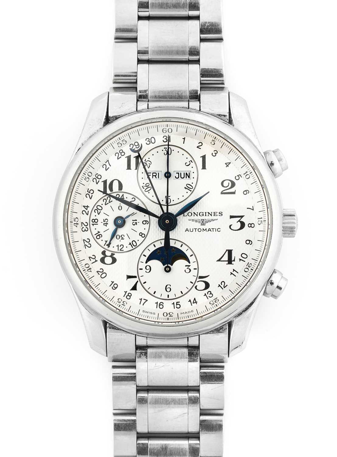 Lot 2132 - Longines: A Stainless Steel Automatic