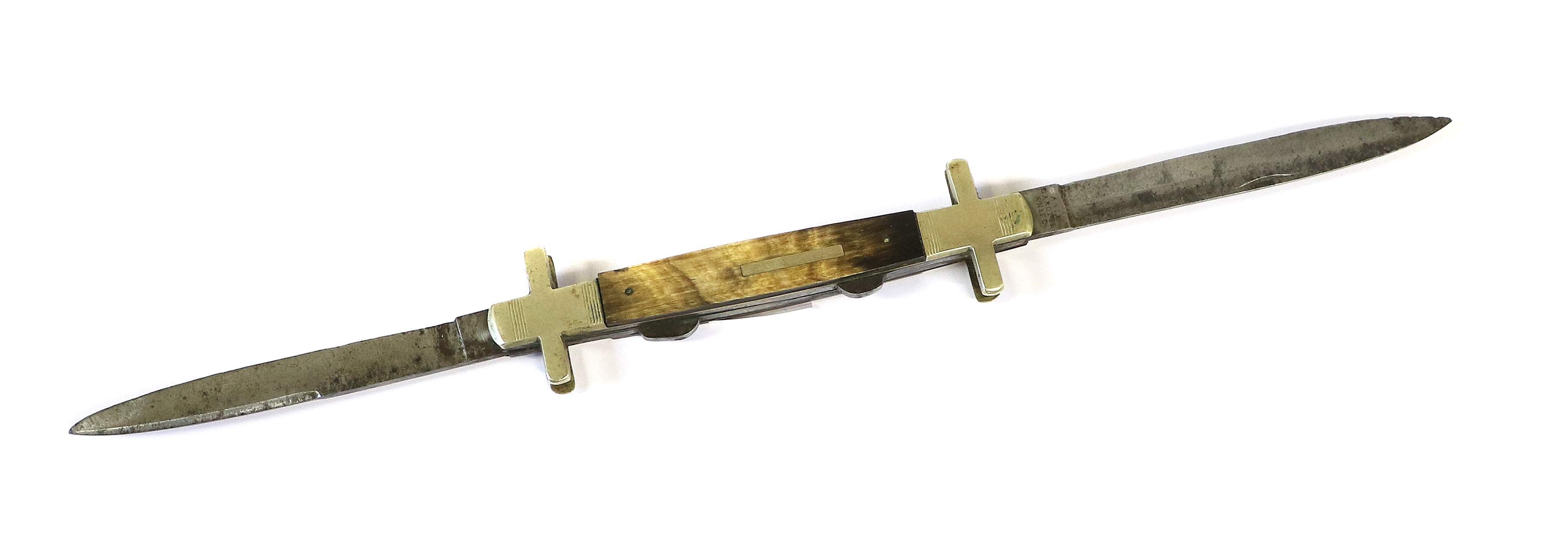 Lot 237 - A Rare Anti-Garotte Folding Knife by Unwin