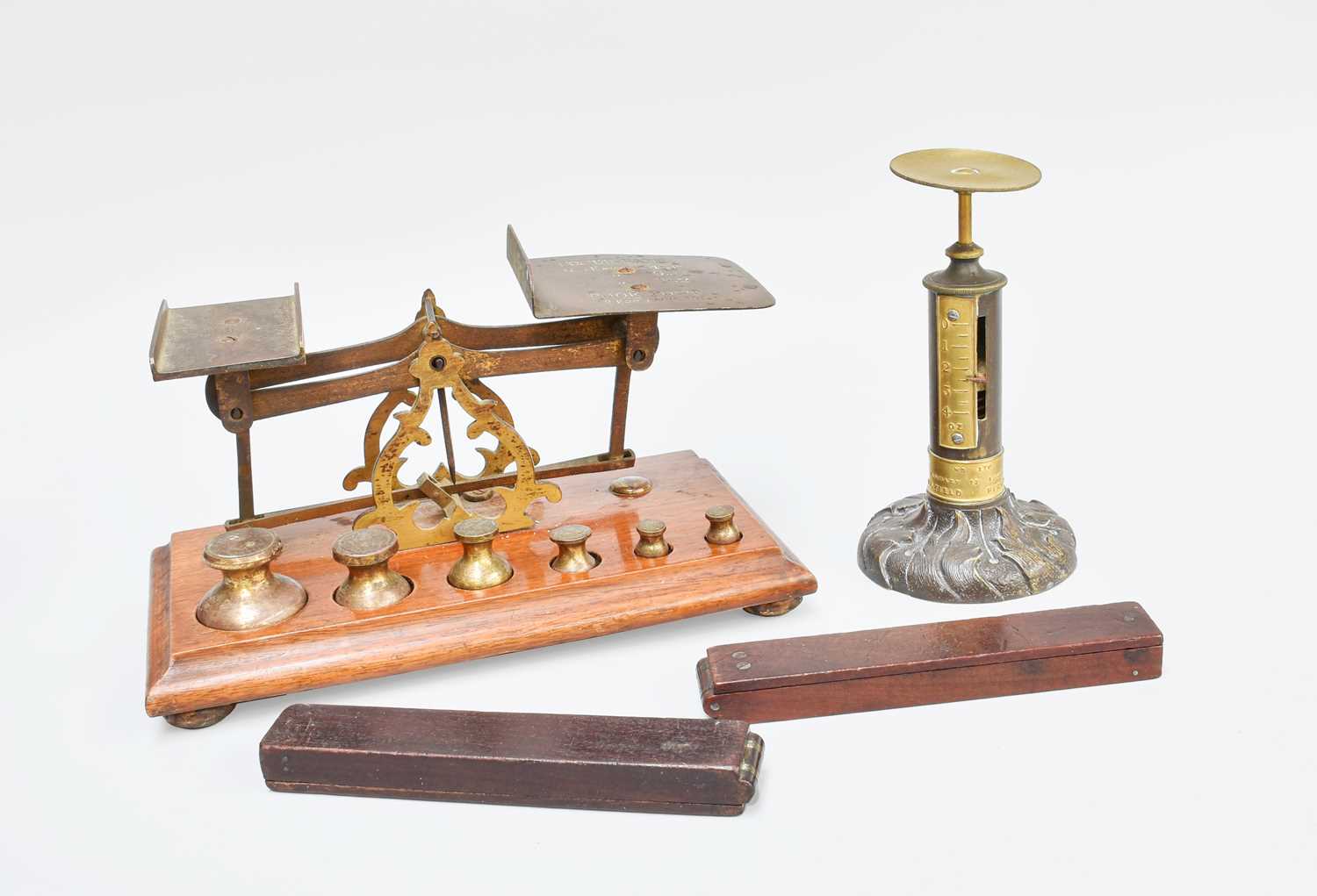 Lot 243 - Postal Scales, candlestick letter scales and