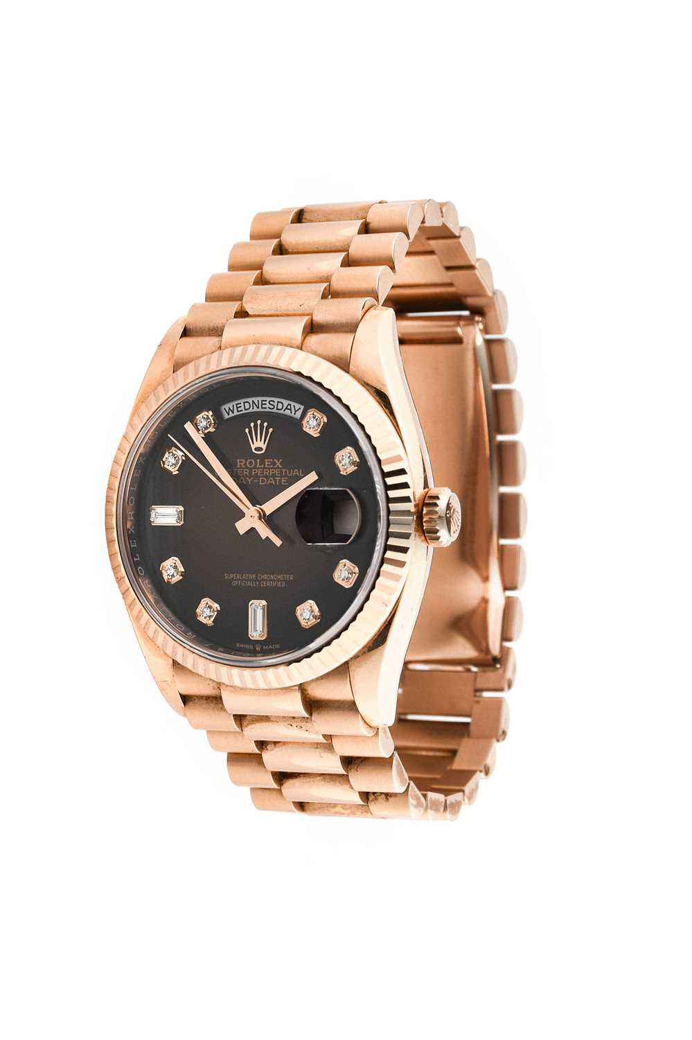 Lot 2150 - Rolex: A Fine 18 Carat Everose Gold