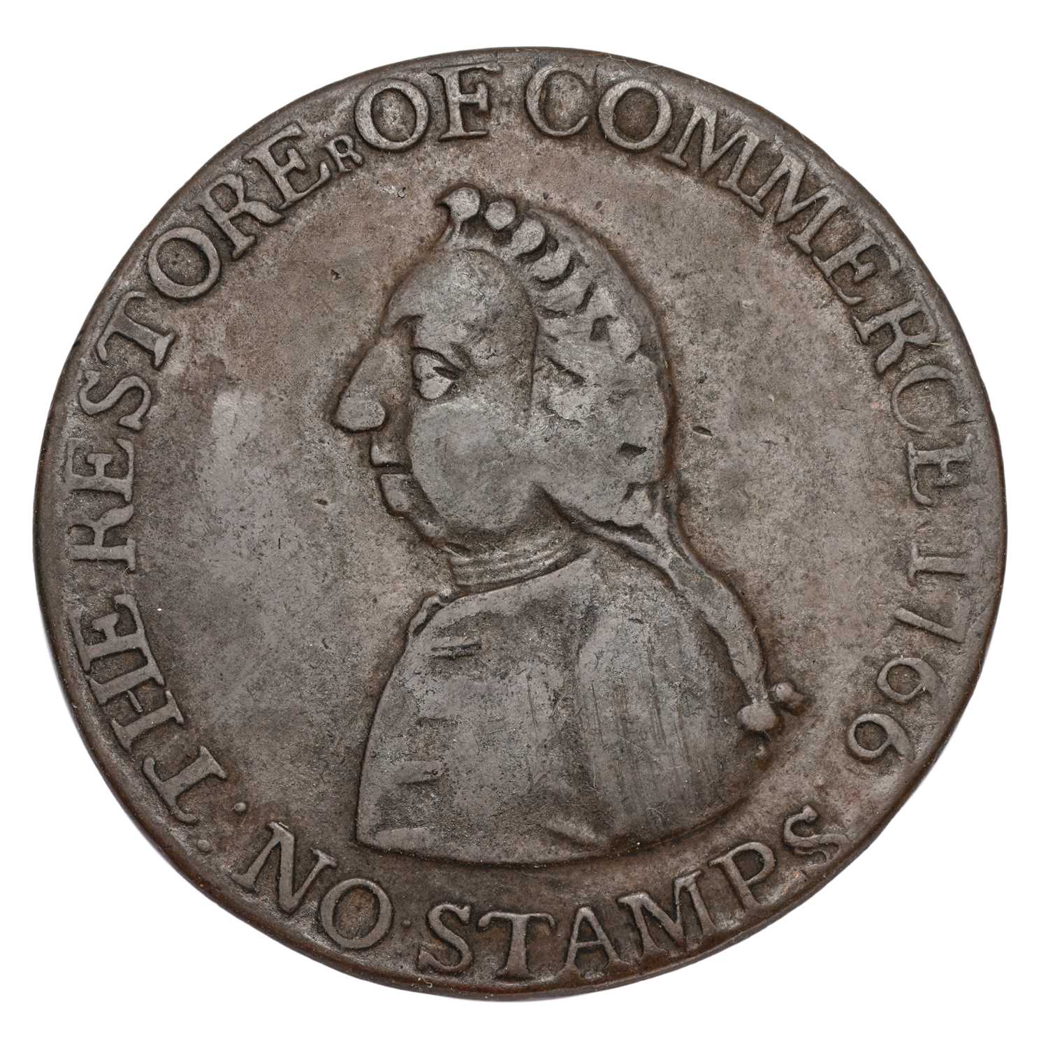 Lot 417 - USA, William Pitt Halfpenny Token 1766,