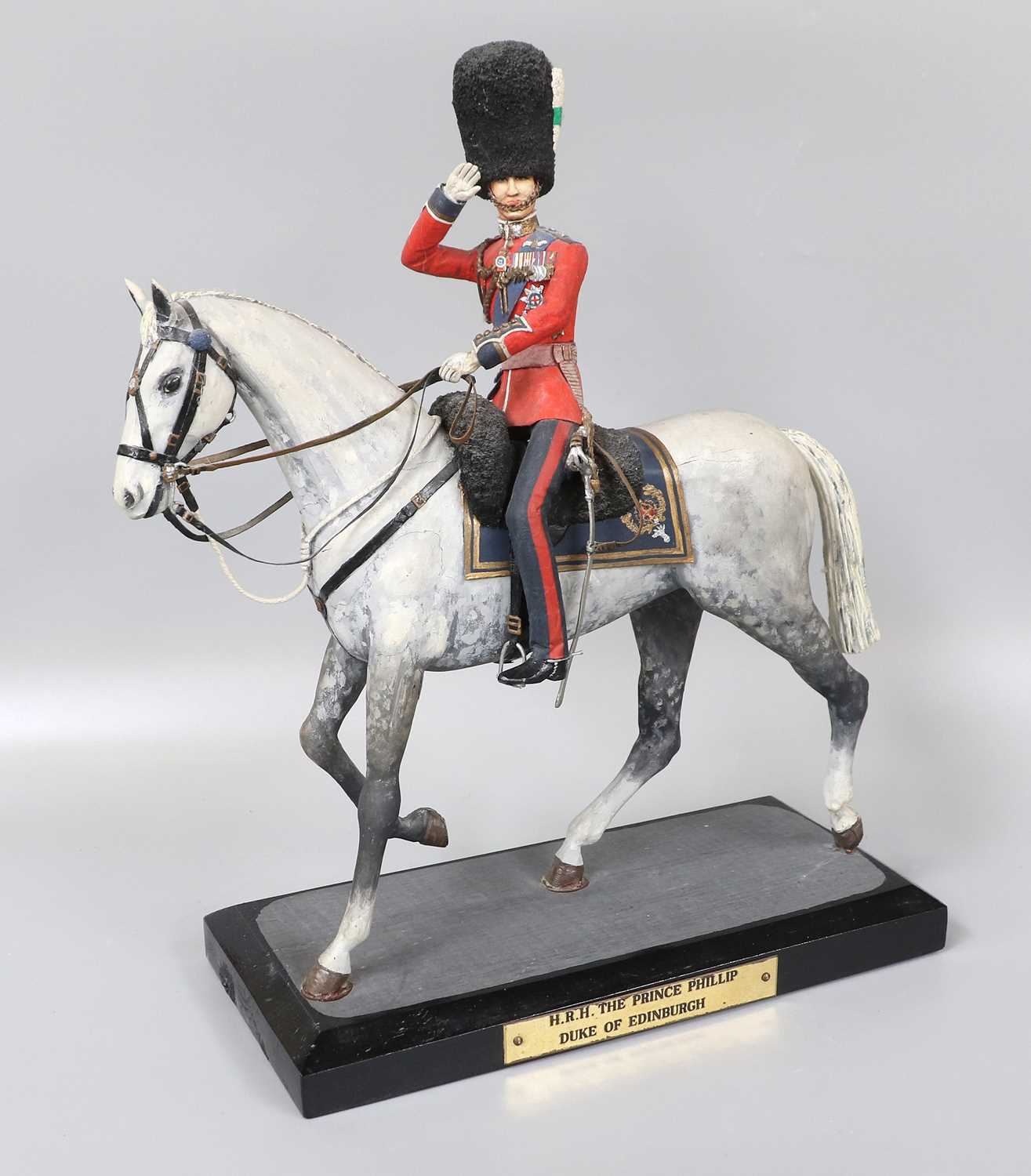 Lot 362 - Three Painted Equestrian ModelsTrooping the