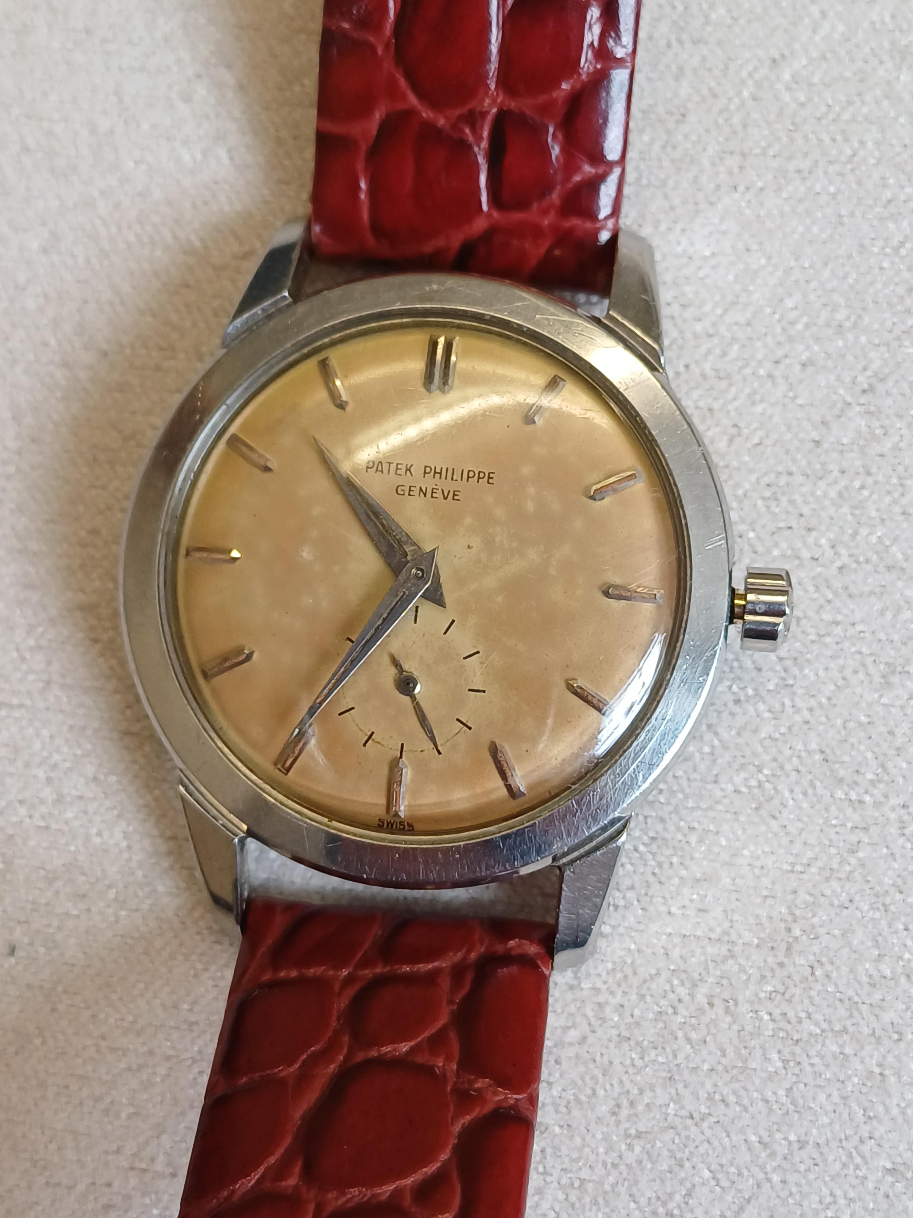 Lot 2174 - Patek Philippe: A Very Rare Stainless Steel
