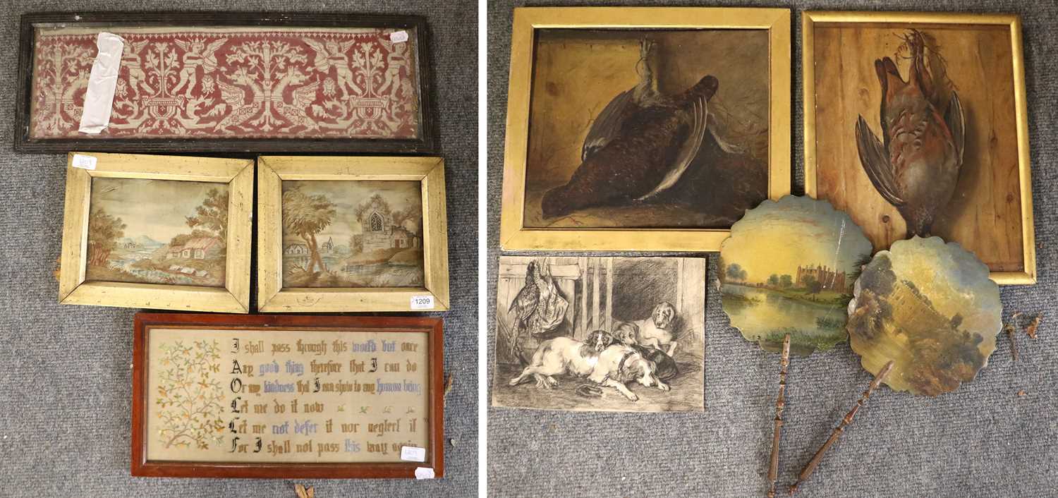 Lot 1209 - Still Life of Dead Game on board in a gilt