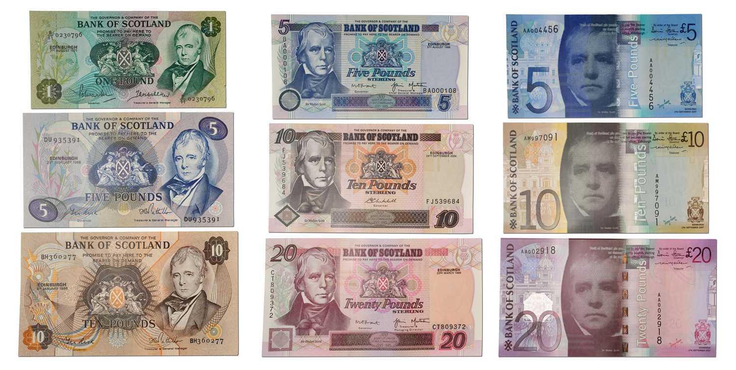 Lot 439 - Bank of Scotland, Banknote Collection, 9